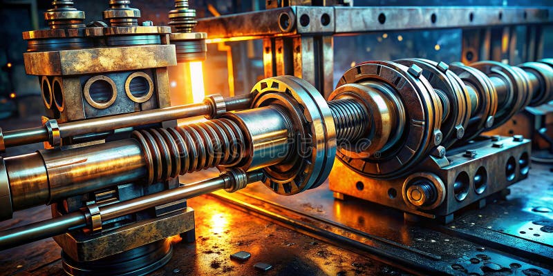 Precision Engineered Industrial Hydraulic Piston a Detailed 3D Model of ...