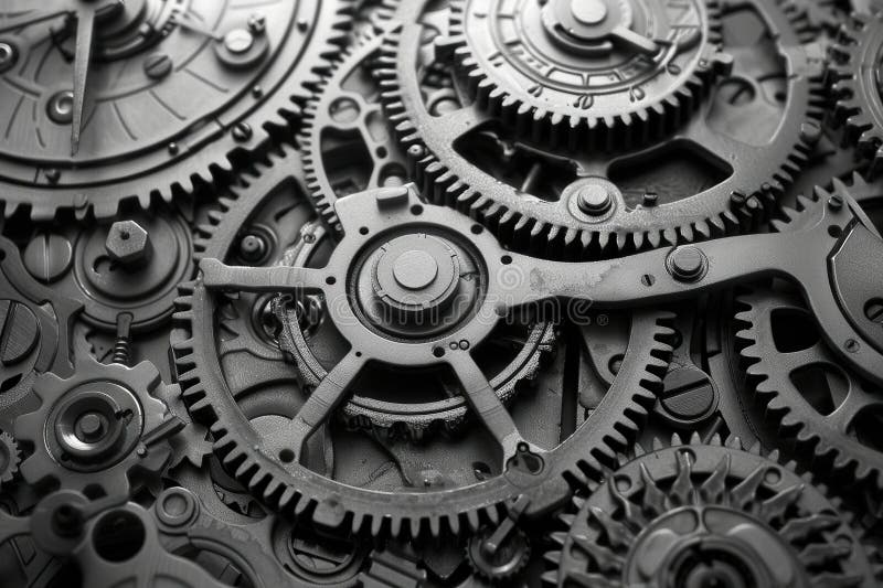 Precision Engineered. Mechanical Gears Wallpaper High Detailed Plain ...