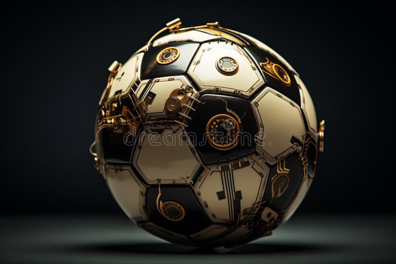 Precision-engineered Mechanical Soccer Ball. Generate Ai Stock Image ...