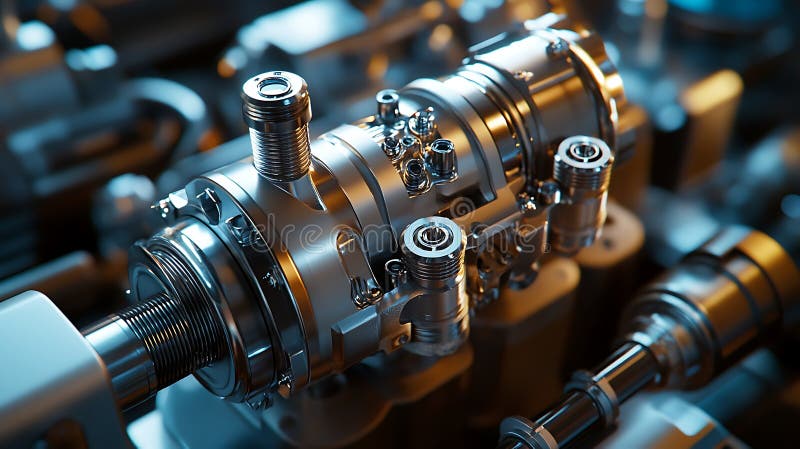 Precision Engineered Metal Components Shine with Industrial Beauty in ...