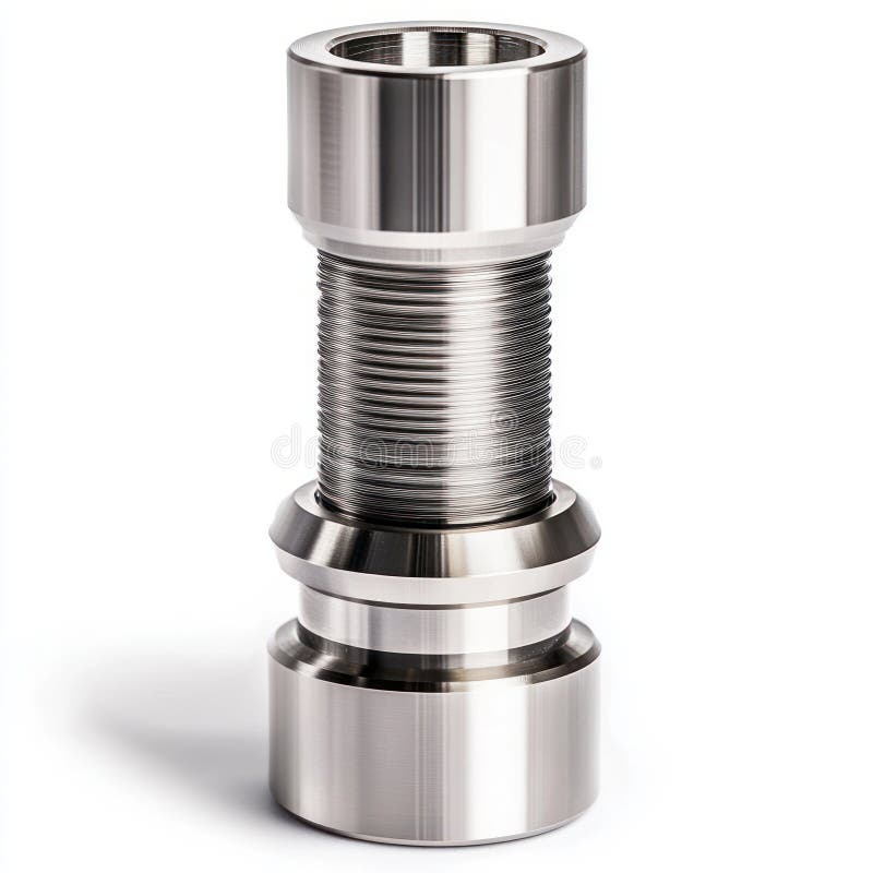 Precision Engineered Metallic Components with Threaded Details Stock ...