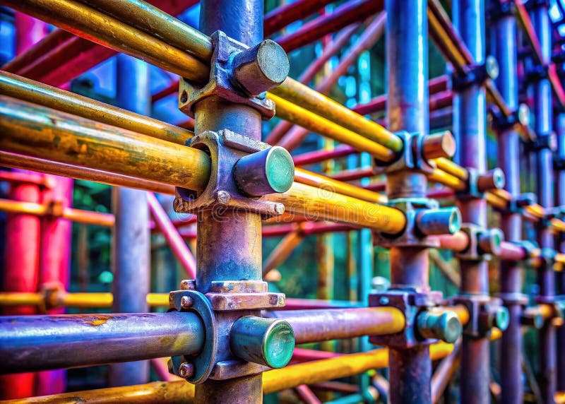 Precision Engineered Steel Scaffolding Joints a CloseUp Examination of ...