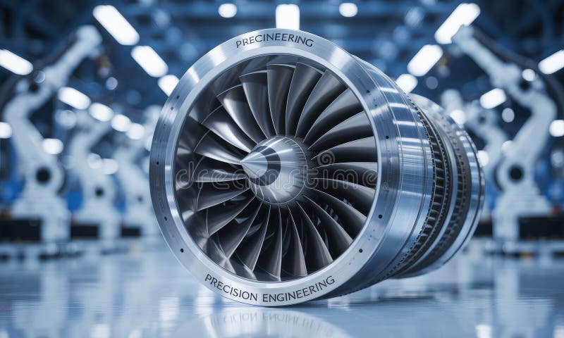 Precision Engineered Turbine Engine Component in Modern Automated ...