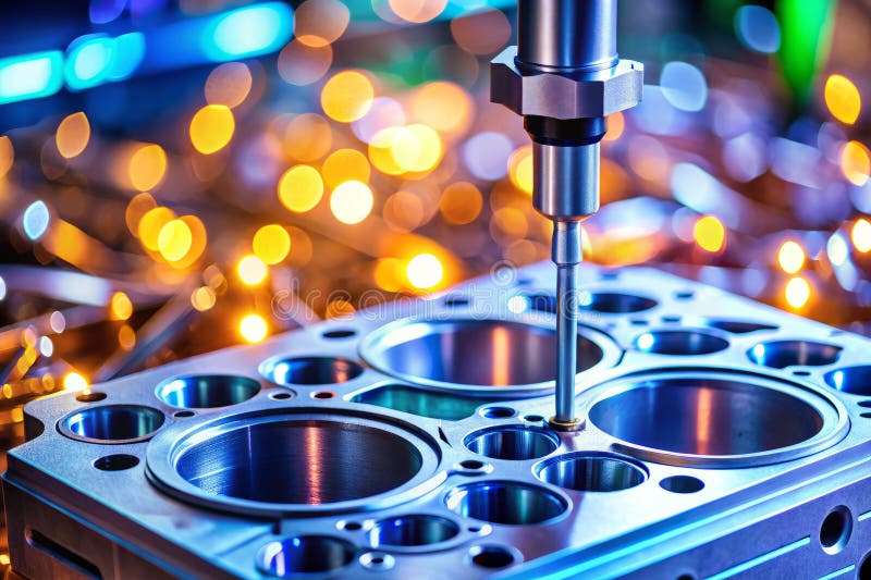 Precision Engineering Aluminum Engine Block CMM Measurement for ...