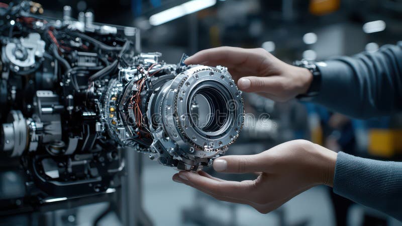 Precision Engineering: Camera Lens Mechanism Stock Illustration ...