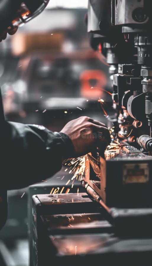 Precision Engineering Cnc Machine Operation Safety Modern Industrial ...