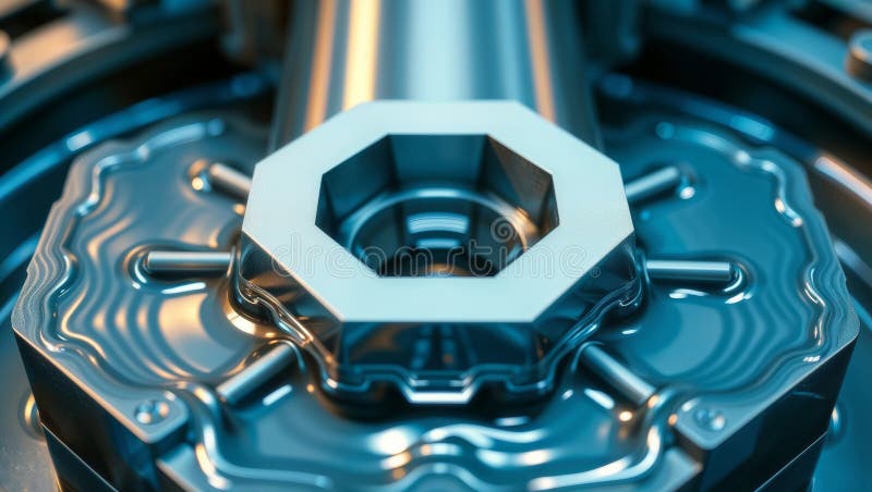 Metallic Part on Circuit Base, Generative Ai Stock Illustration ...