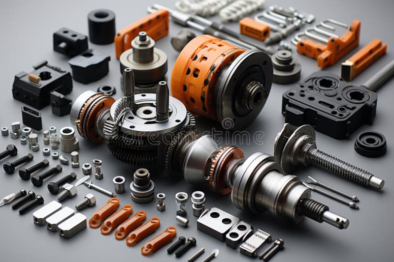 Precision Engineering Components Stock Illustration - Illustration of ...