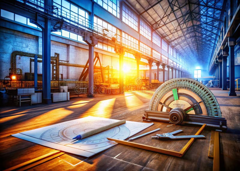 Precision Engineering Design a Technical Blueprint Captured in a ...