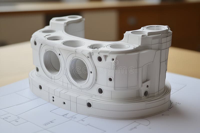 AI-Generated 3D-Printed Prototype Stock Illustration - Illustration of ...