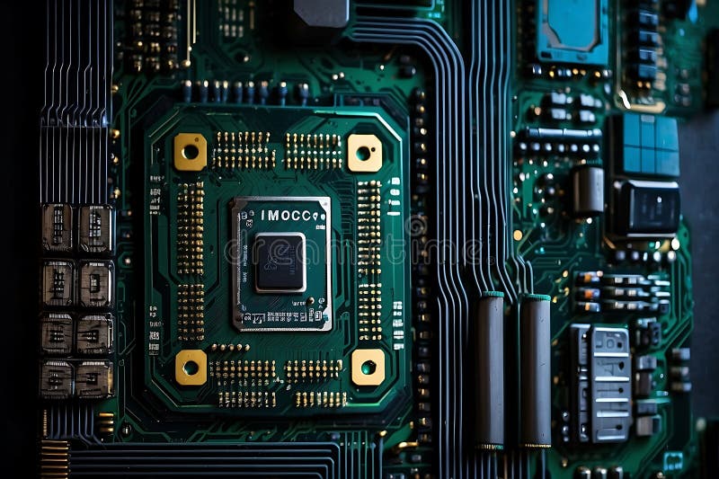 Precision Engineering: the Heart of Modern Computing Stock Illustration ...