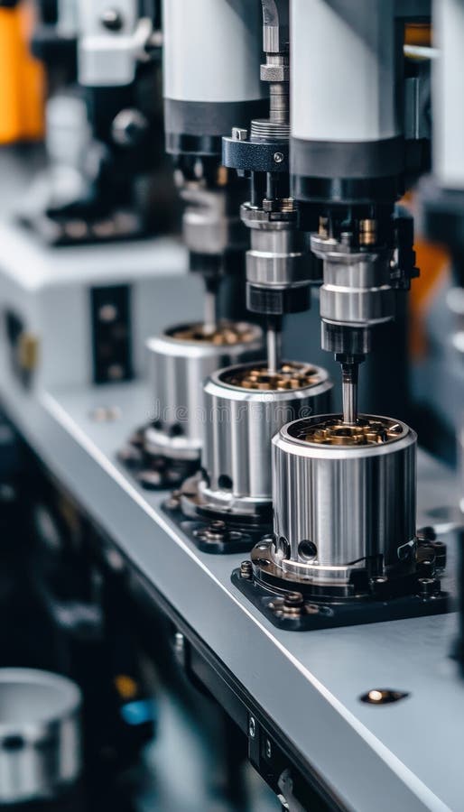 Precision Engineering Industrial Machines Assembling Metal Components ...