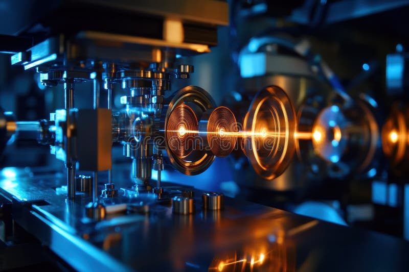 Precision Engineering in a Laboratory Showcasing Advanced Optical ...