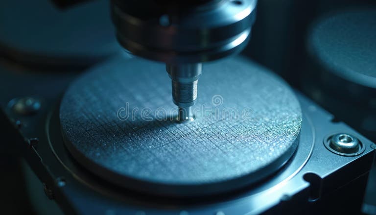 Precision Engineering Manufacturing Semiconductor Wafer. Industrial ...