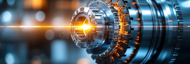 Precision Engineering Metalworking CNC Milling Machine in Action ...