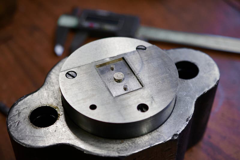 Precision Engineering in Metalworking Showcasing a Cutting Press ...