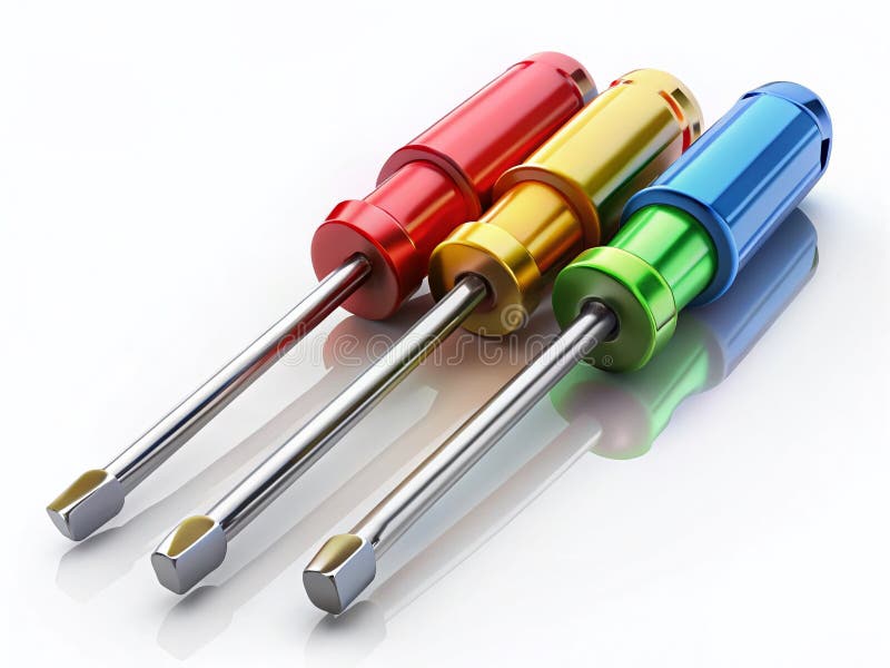 Precision Engineering a Minimalist Showcase of 3DRendered Screwdriver ...