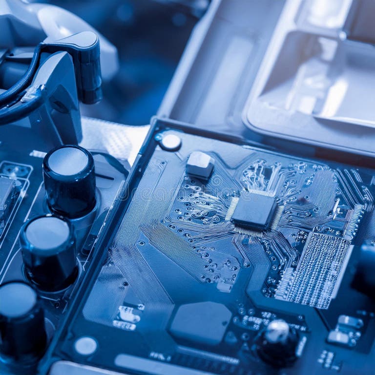 Precision Engineering in Semiconductor Wafer Fabrication Generative AI Stock Illustration ...