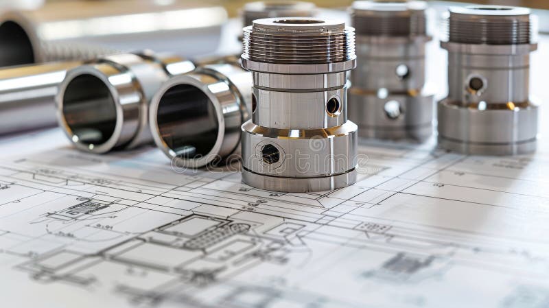 Precision Engineering Steel Parts and Technical Drawings for Industrial ...
