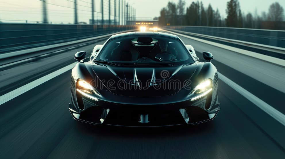 Precision Engineering: a Supercar at Breakneck Speed. Stock ...