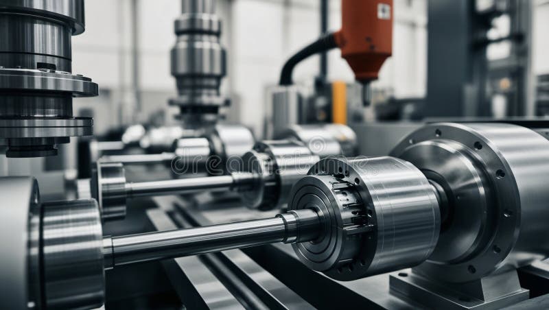 Precision Engineering: Turbine Blades in a Jet Engine Stock ...