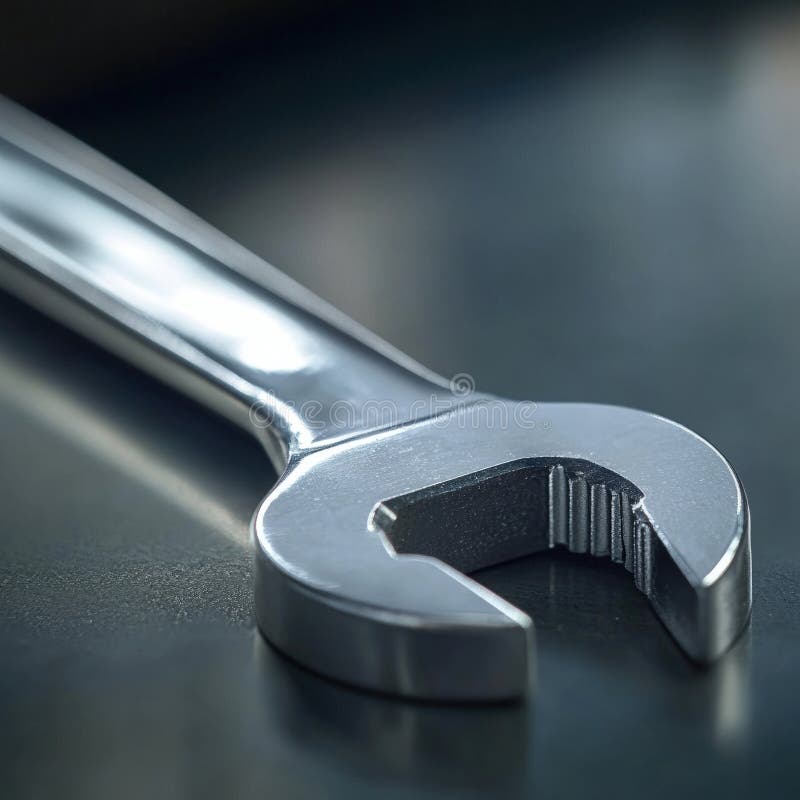 Precision Engineering Wrench with Perfect Mechanical Alignment and Polished Steel Construction ...