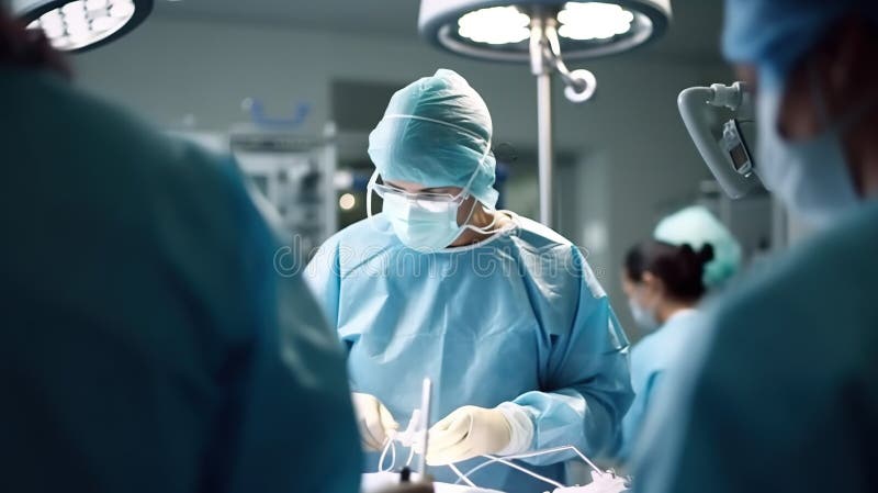Precision and Expertise, a Professional Surgeon Performing a Complex ...