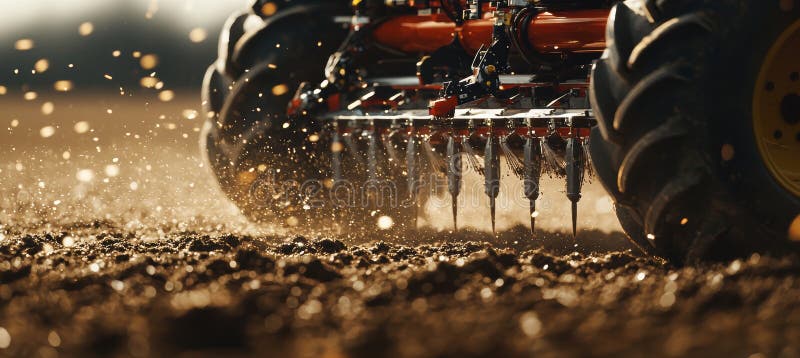 Precision Farming with Modern Seed Drill Machine in Action for ...