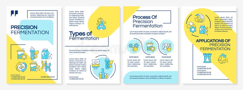 Precision Fermentation Technology Blue and Yellow Brochure Template ...