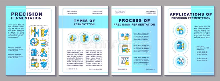 Precision Fermentation Technology Brochure Template Stock Vector ...