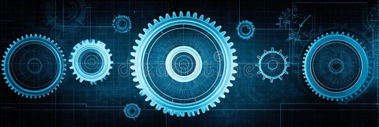 Precision Gears Engineering Blueprint Symbolizing Precision Mechanics Engineering Innovation and ...