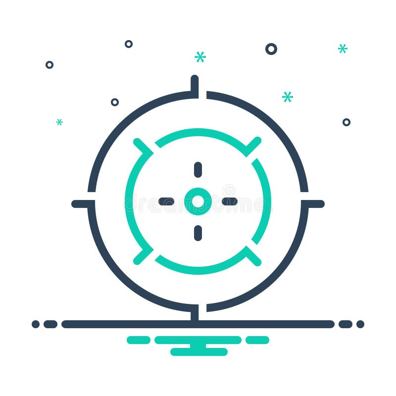 Mix Icon for Precision, Rigor and Accuracy Stock Vector - Illustration ...