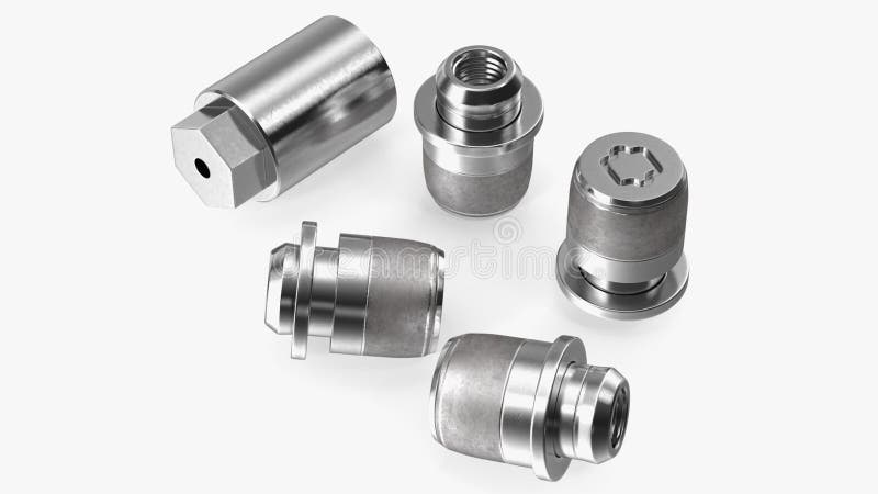 Precision Industrial Fasteners with Hexagonal Heads Assortment Stock ...