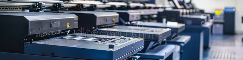 Precision Industrial Printers Operating in an Automated Print Shop ...