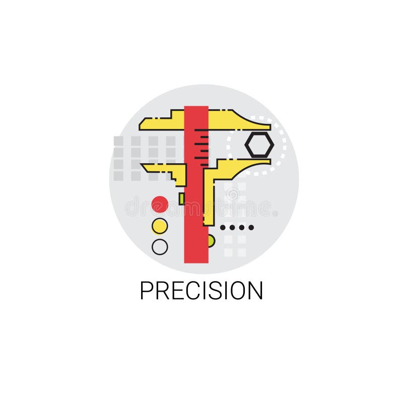 Precision Industry Production Quality Icon Stock Vector - Illustration ...