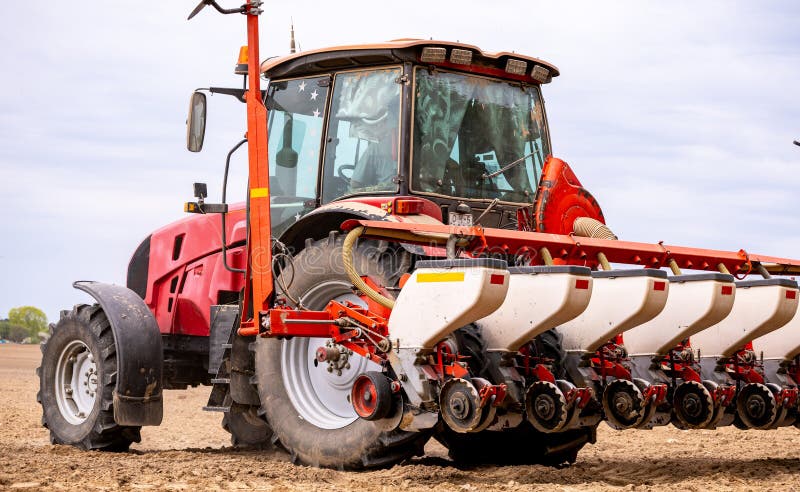 Precision Inline Seeder. a Row Seeder. Seed Drill Stock Image - Image ...