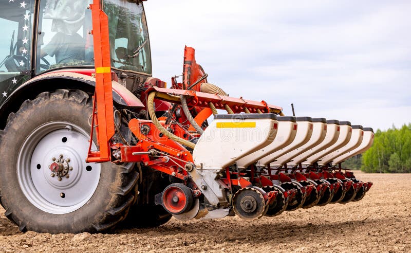 Precision Inline Seeder. a Row Seeder. Seed Drill Stock Photo - Image ...