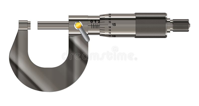 Precision Instrument Micrometer Isolated Stock Illustration ...