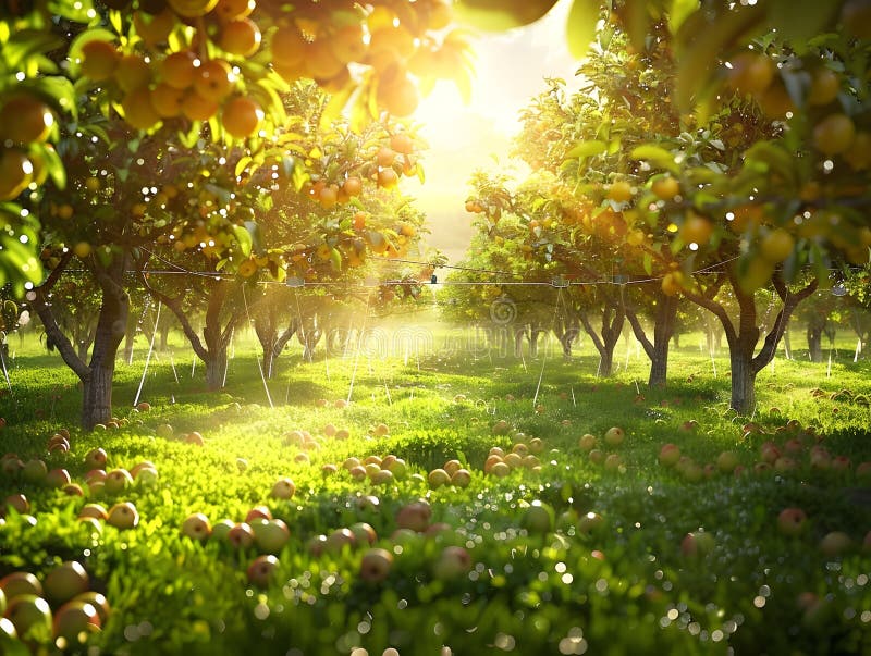 Sprinkler Systems Abundant Fruit Stock Illustrations – 2 Sprinkler ...