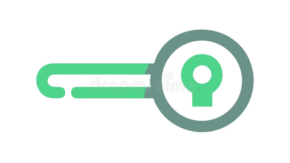 Precision Key with Circular Hole for Access, Vector Design Generative ...