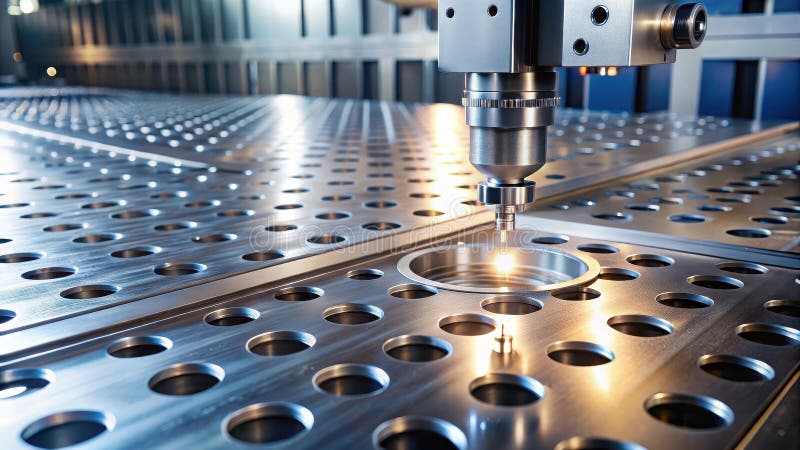 Precision Laser Cutting Advanced Manufacturing Process on Perforated ...
