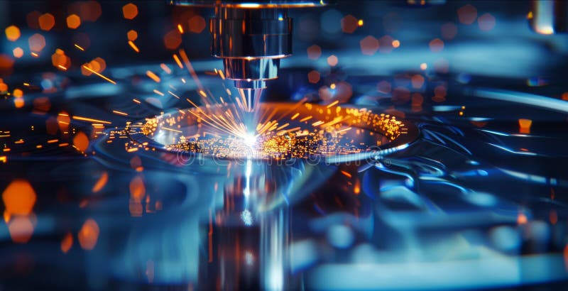 The Precision Laser Cutting Machine.AI Generated Stock Image - Image of ...