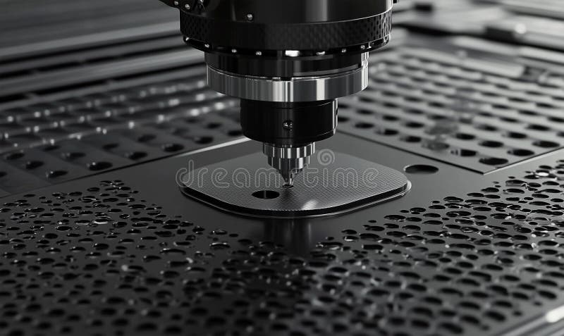 Precision Laser Cutting Machine Creating Intricate Pattern with Laser ...