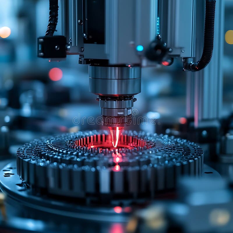 Precision Laser Cutting Technology in Industrial Machinery Workshop ...