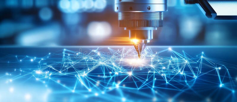 Precision Laser Cutting is Utilized in a Modern Lab, Set Against a ...