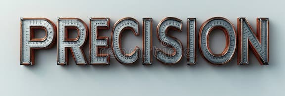 Precision Lettering, Composed with Vintage Calipers, Engineering and ...