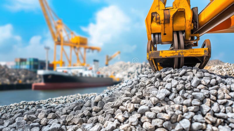 Precision Machinery for Sorting and Assembling Minerals Stock Photo ...