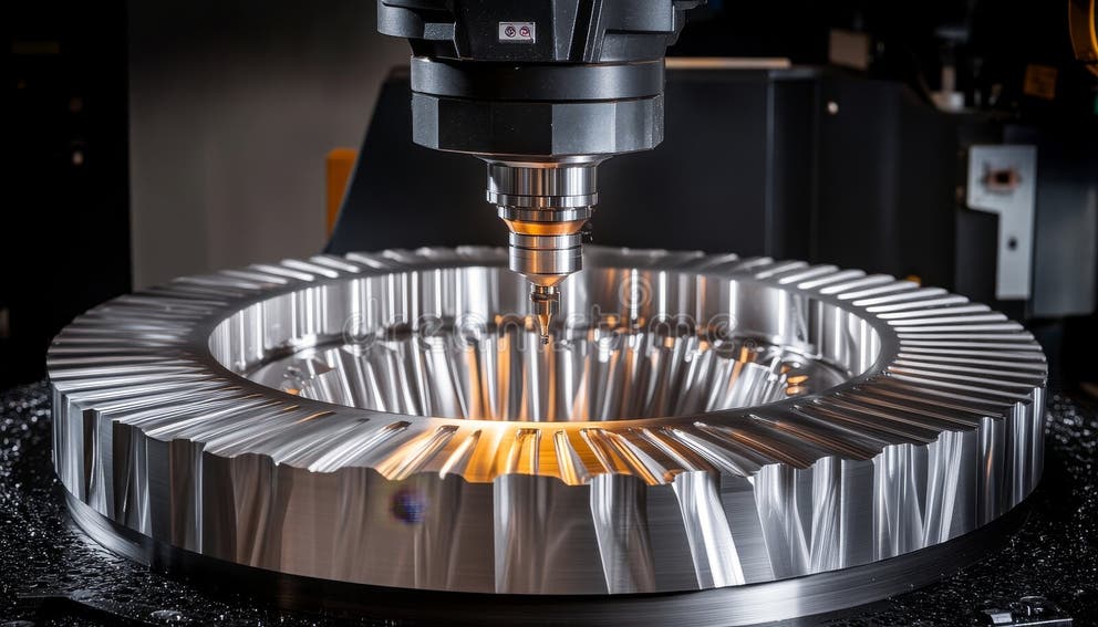 Precision Machining in Action CNC Mill Creates Complex Metal Component ...