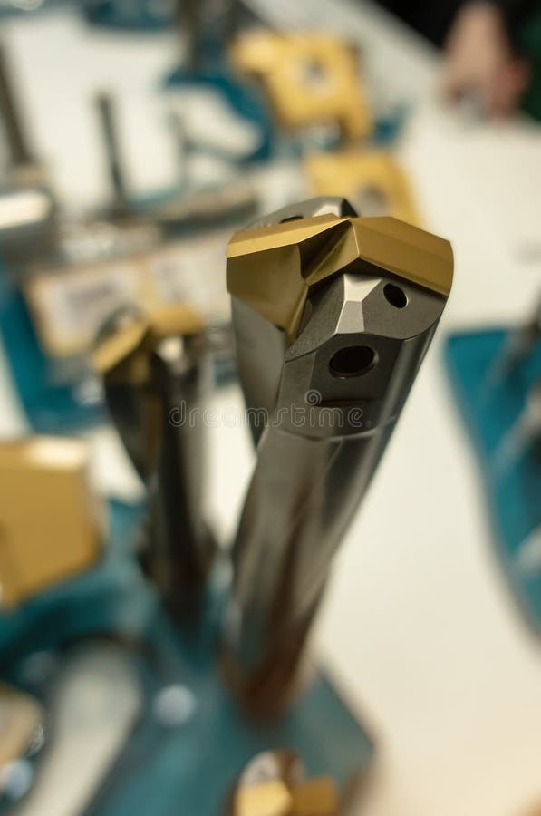 Precision Machining Bits without Pilot Hole Stock Photo - Image of ...