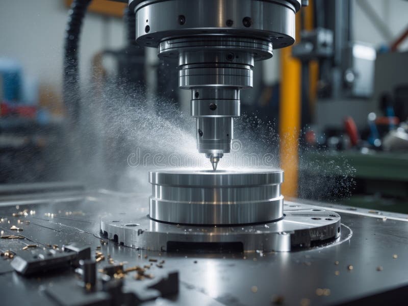 Precision Machining Process of Metal Component with Coolant Spray ...